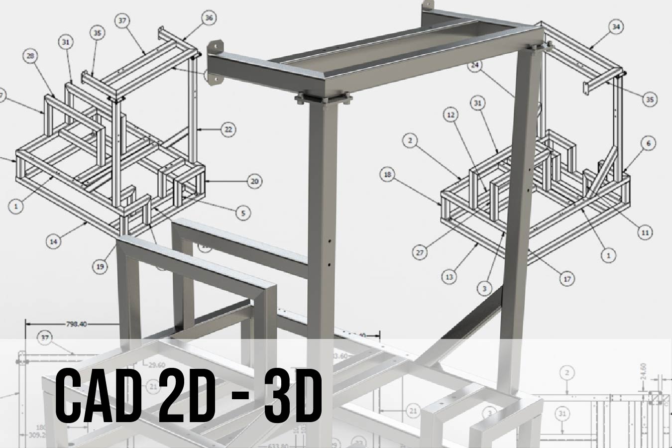 CAD 2D - 3D - Elementos 3D